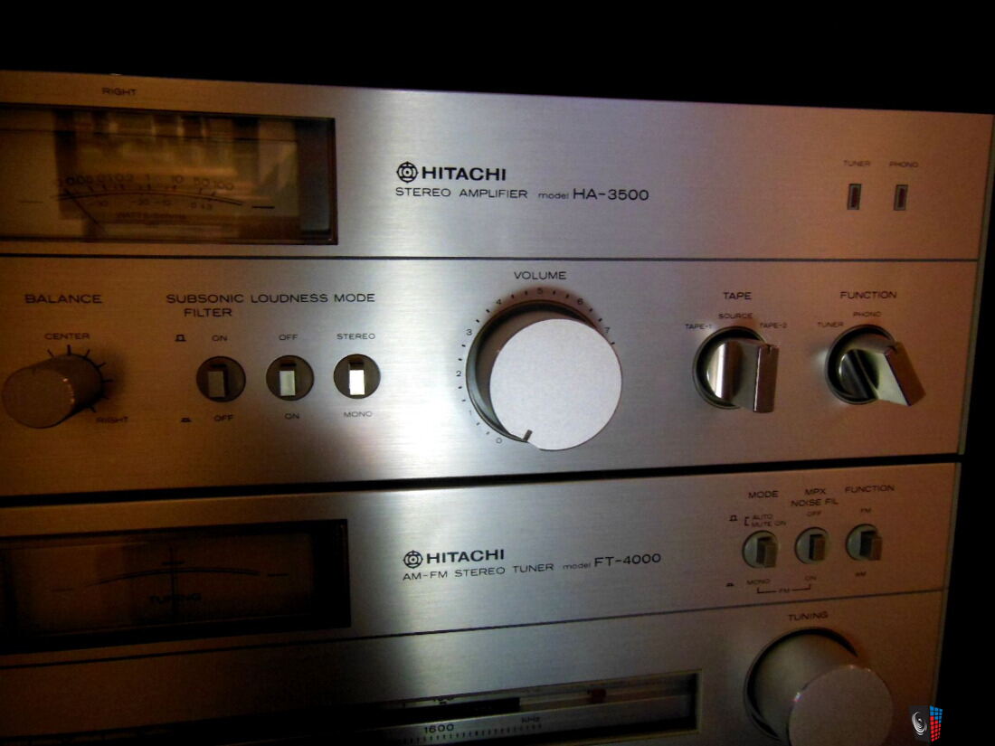 Hitachi AM-FM Stereo Tuner FT-4000 Classic Silver-Face Photo #4197682 ...