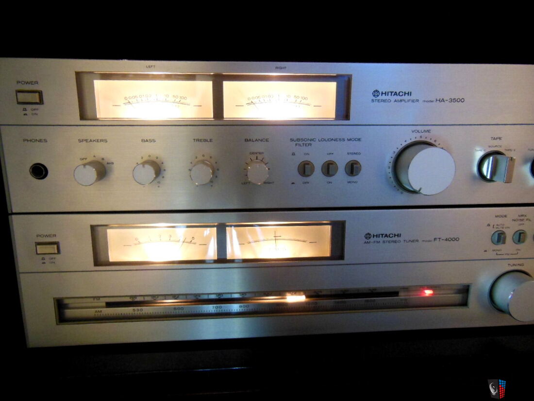Hitachi AM-FM Stereo Tuner FT-4000 Classic Silver-Face Photo #4197685 ...