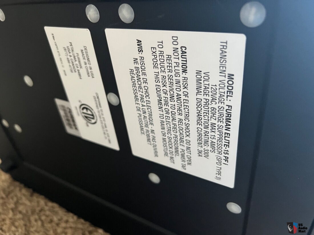 Furman elite 15pfi linear power conditioner Photo #4199709 - US Audio Mart