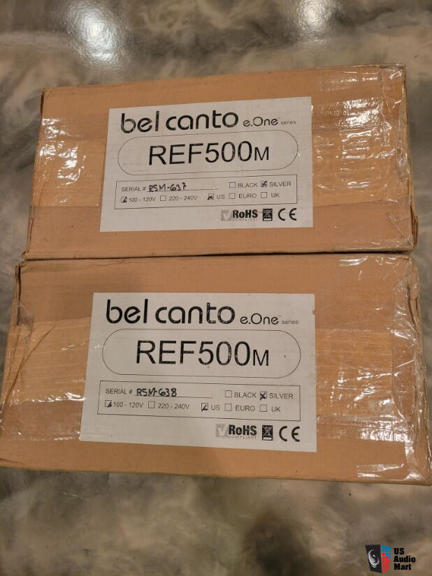 Bel Canto REF500M Pair of Monoblock Amplifiers *With newer style WBT ...