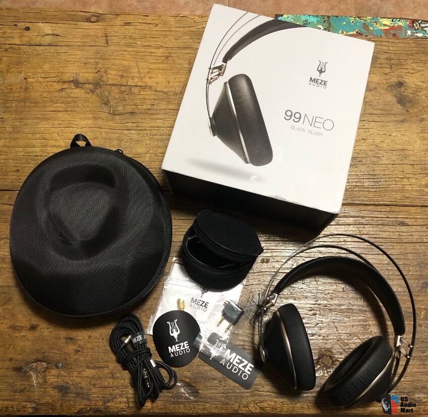 Meze Audio 99 Neo Black Silver Headphones w/ Upgraded Cable Photo ...