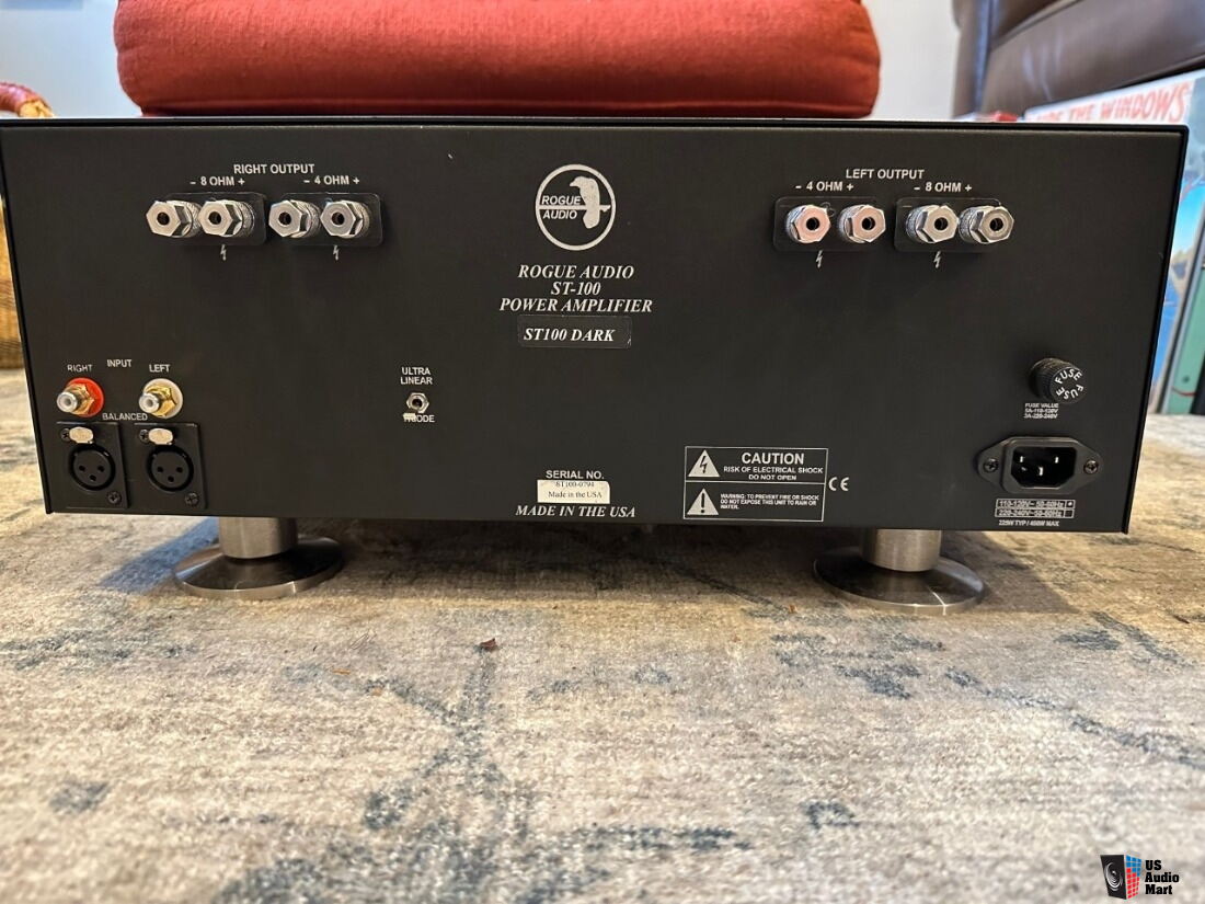 Rogue Audio Stereo 100 Dark ***with Stillpoints Ultra footers and bases ...