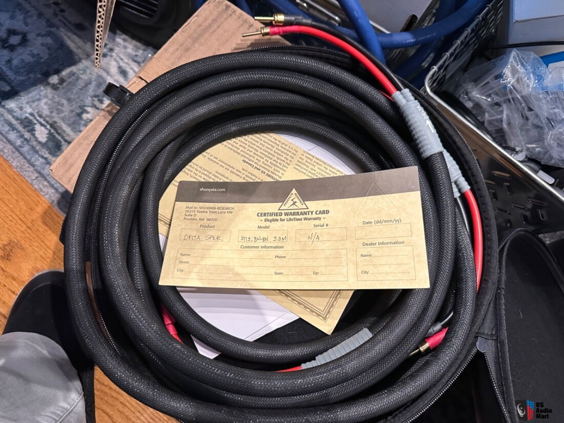 Shunyata Delta v1 Speaker Cables - Full Range - 3m Photo #4205437 - US ...