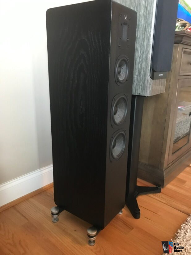 Quad S-4 Floorstanding Speakers in Black Oak Photo #4208125 - US Audio Mart