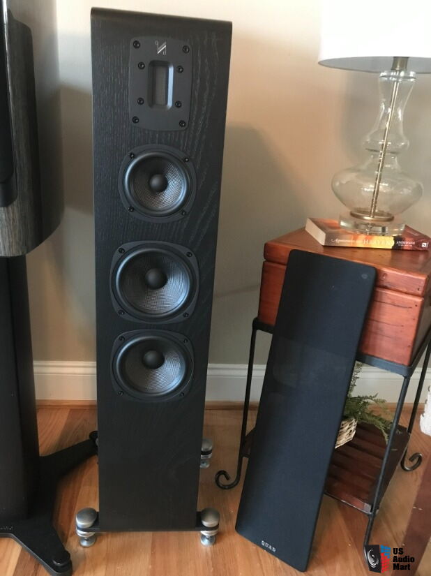 Quad S-4 Floorstanding Speakers in Black Oak Photo #4208125 - US Audio Mart