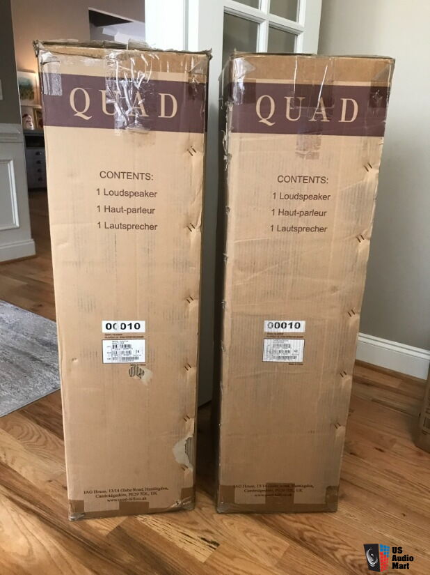 Quad S-4 Floorstanding Speakers in Black Oak Photo #4208125 - US Audio Mart