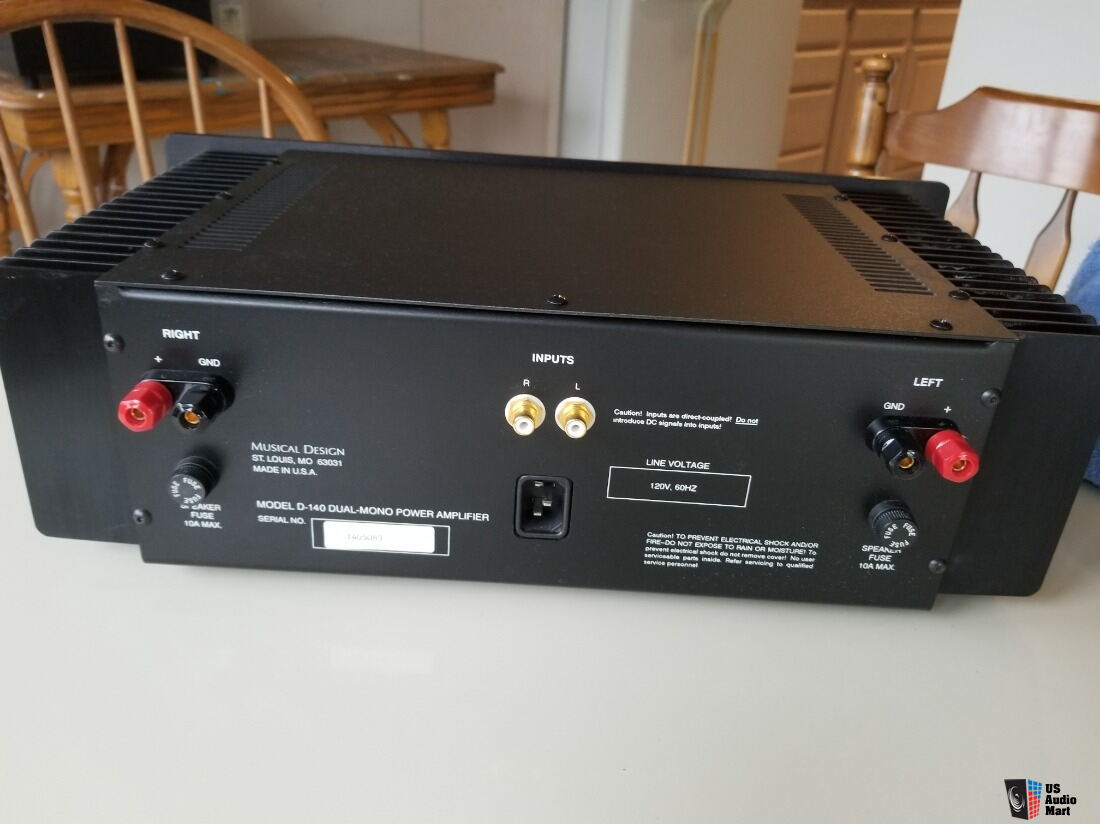 Musical Design D-140i high current dual mono amplifier For Sale - US ...
