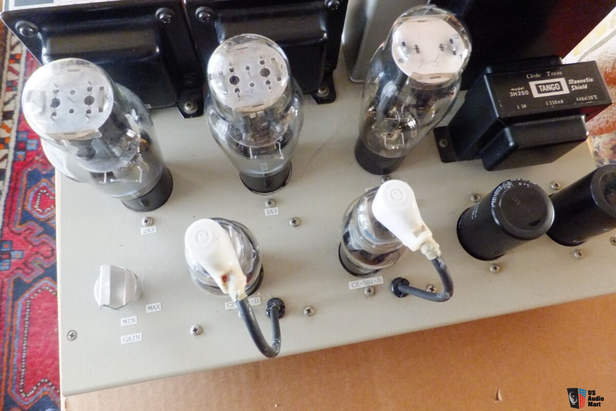 Japan built SET 2A3 tube amp,with two RCA 2a3 triodes& more extra tubes ...