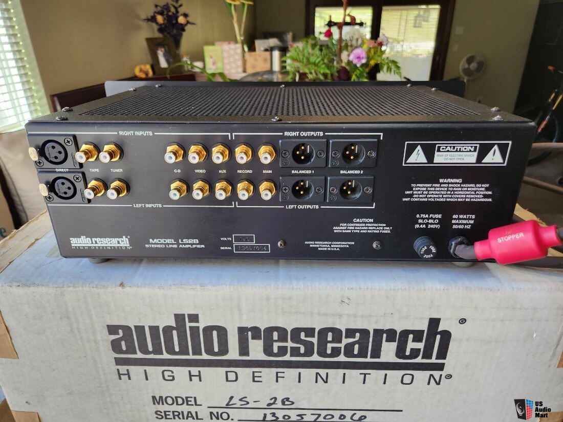 Audio Research LS2B Balanced Tube Preamp Black Original Box & Manual ...