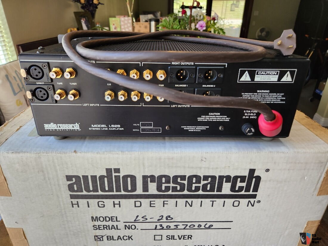 Audio Research LS2B Balanced Tube Preamp Black Original Box & Manual ...