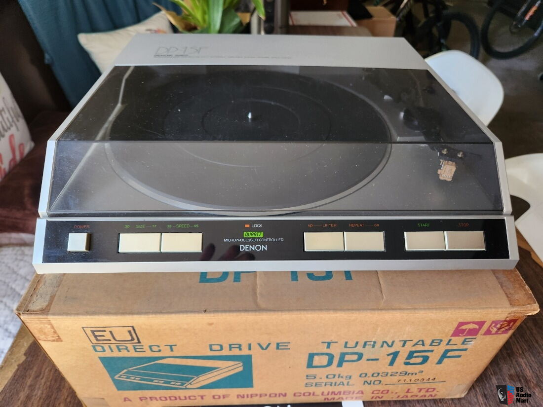 Denon DP-15F Turntable Direct Drive w. Original Box & Manual Record ...