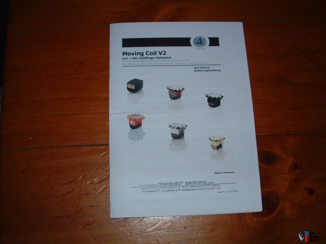 Clearaudio Da Vinci V2 Moving-Coil Cartridge Photo #4218170 - US Audio Mart
