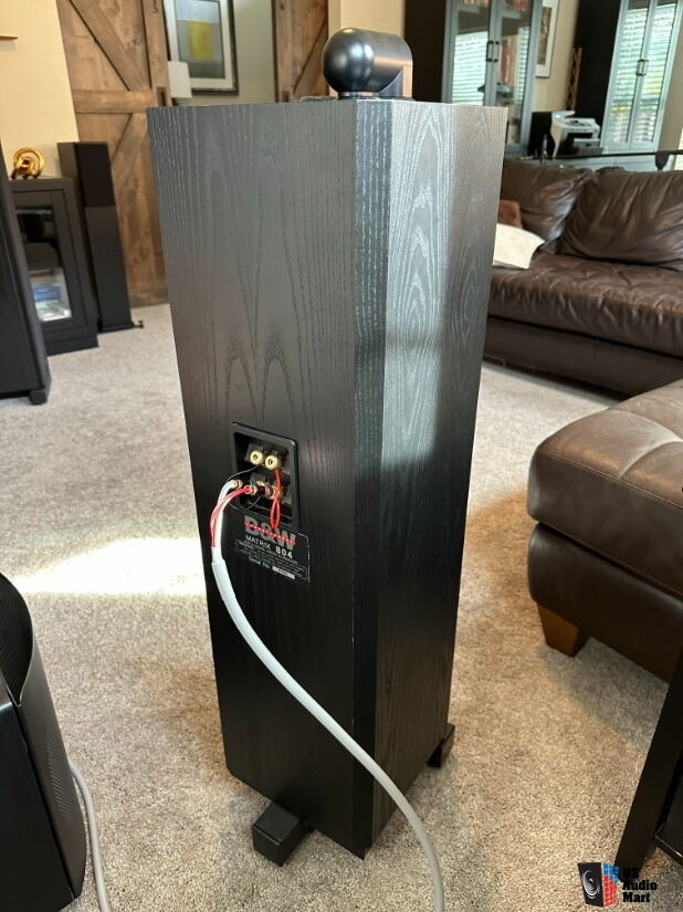 Bowers & Wilkins (B&W) Matrix 804 Speakers, Black with Sound Anchor ...