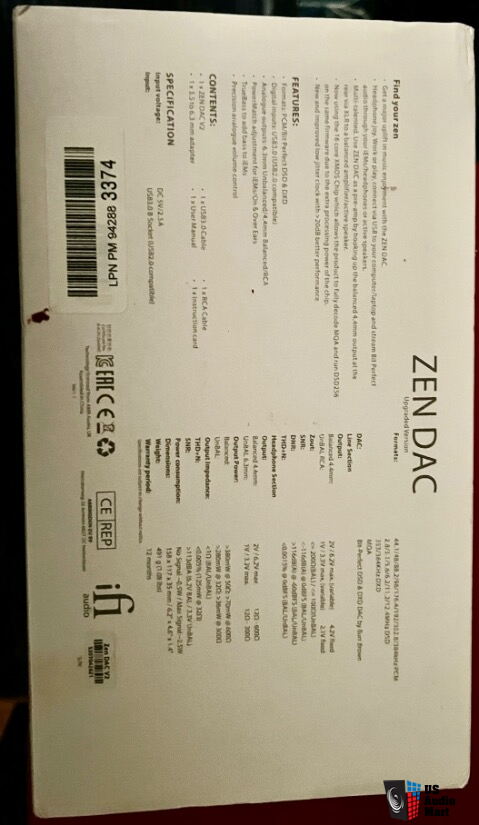 IFI ZEN DAC V2 Photo #4222925 - US Audio Mart