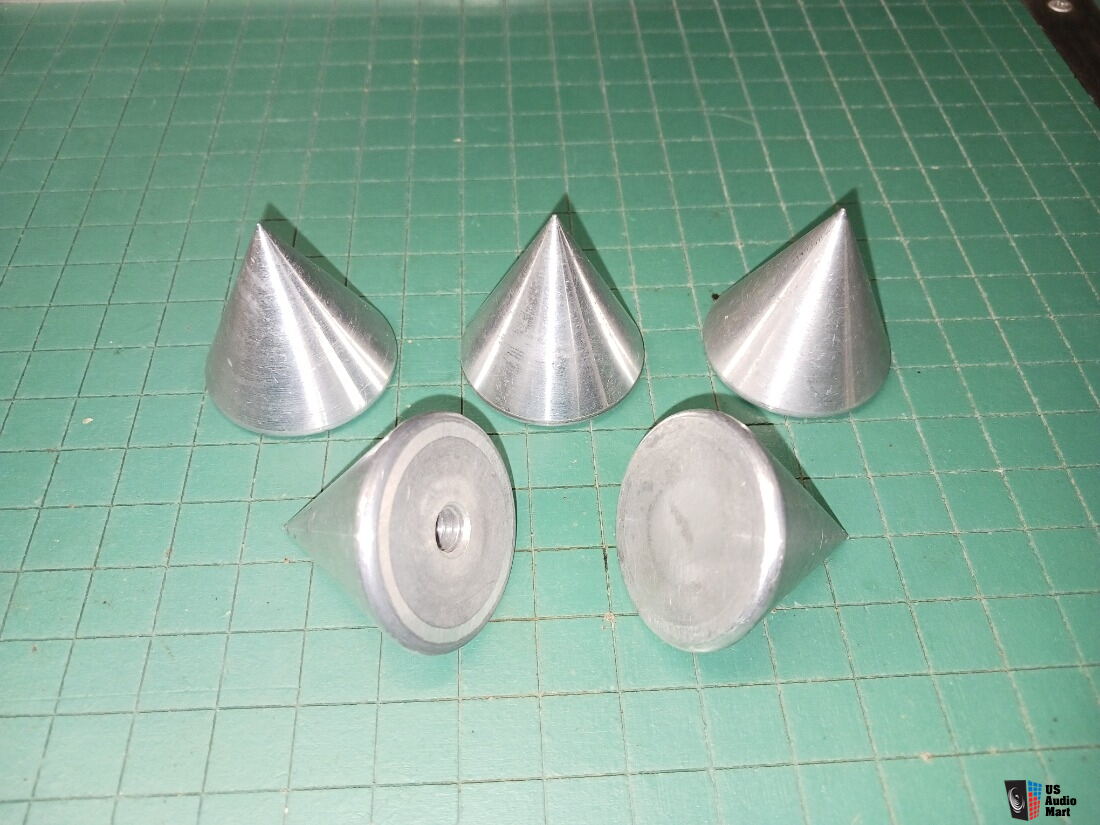 5 Aluminum Spikes Cones for Amplifier Speakers etc Photo #4226129 - US ...
