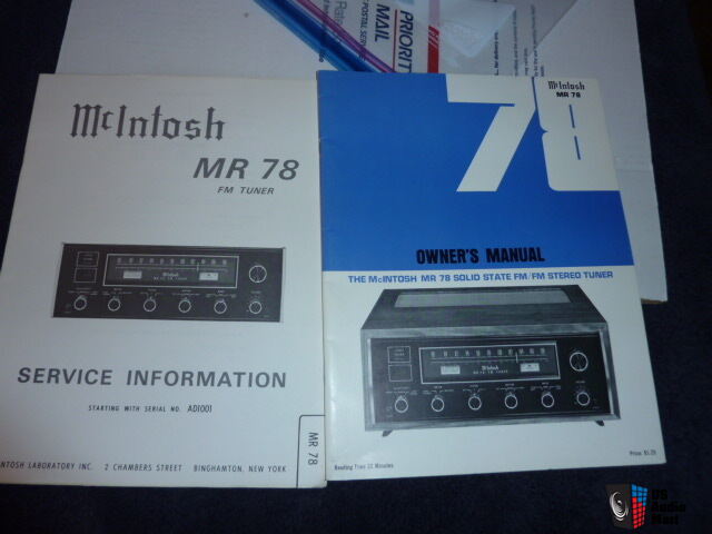 McIntosh MR 78 w Cabinet, original owner. Needs a good cleaning Photo ...