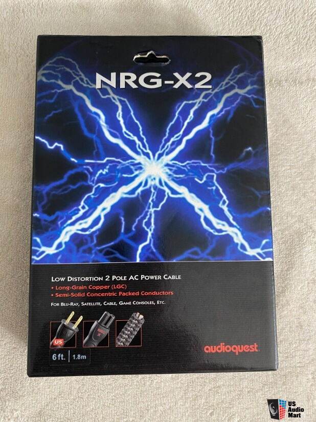Audioquest NRG X2 power cord 2m For Sale - US Audio Mart