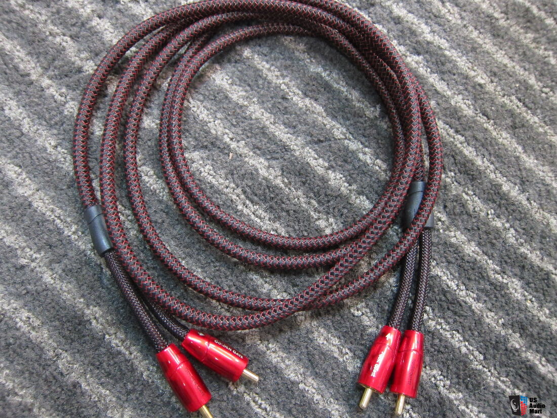 Pr 80" Golden Gate Audioquest Interconnects, Ex Quality, Ex Sound, Ex ...