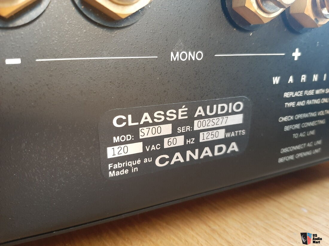 Classe' Audio S700 Stereo Amplifier Photo #4243868 - US Audio Mart
