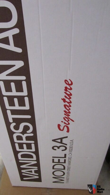 Vandersteen Model 3A Signature Speaker Pair Mint w/stands Photo ...
