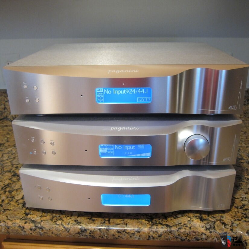 dCS Paganini 4 box Stack - CD/SACD Transport, DAC, Upsampler and Clock ...