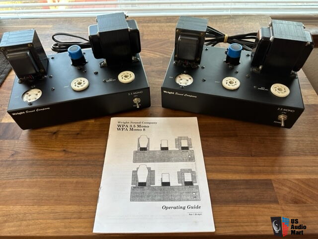 Wright Sound WPA 3.5 2A3 SET monoblocks, incl. low hour NOS tubes Photo ...