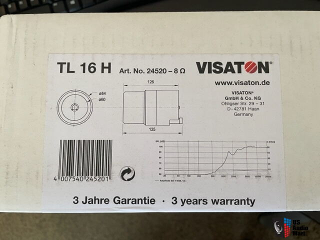 Visaton TL 16 horn supertweeter pair (new version) Photo #4249427 - US ...