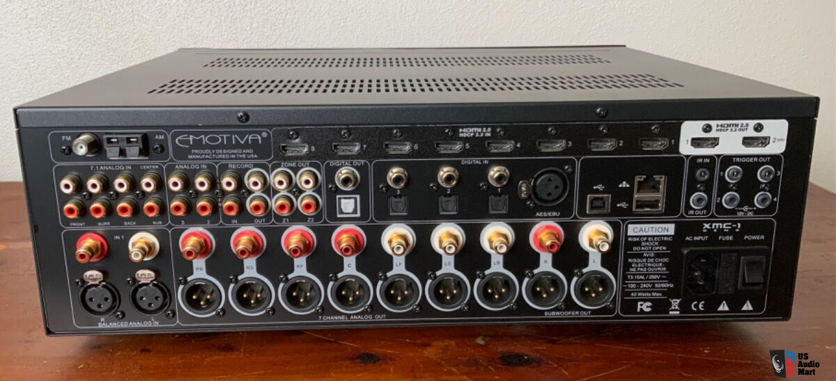 Emotiva XMC-1 7.2 channel preamp processor gen 2 Photo #4251168 - US ...