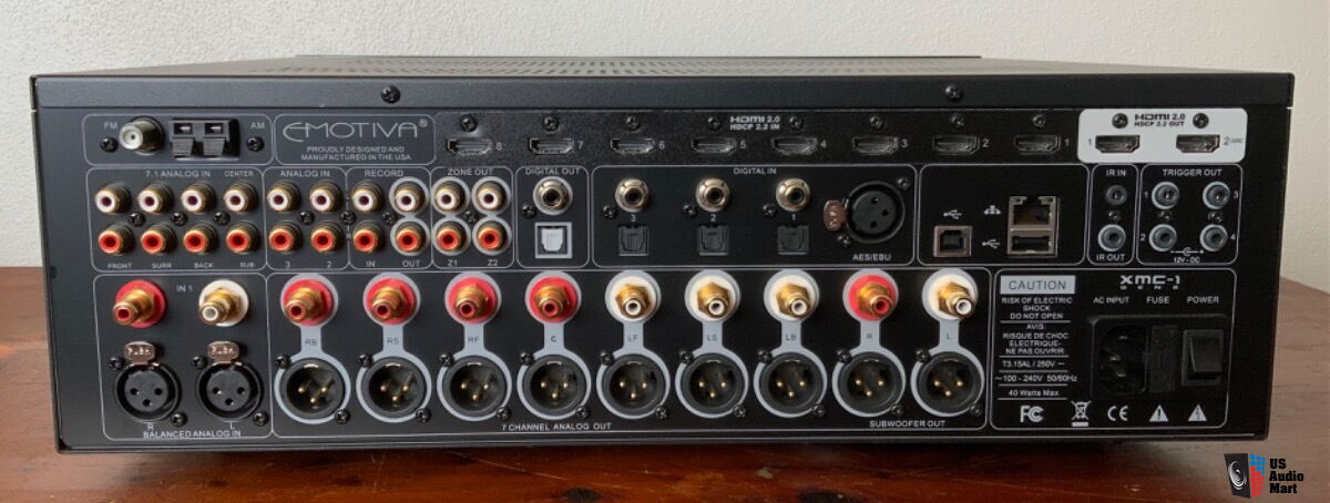 Emotiva XMC-1 7.2 channel preamp processor gen 2 Photo #4251166 - US ...