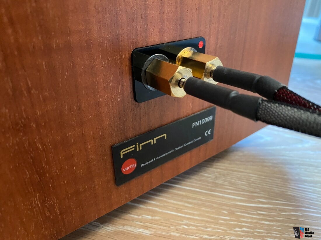 Verity Audio FINN Speakers in Satin Makore (African Cherry Wood) finish ...