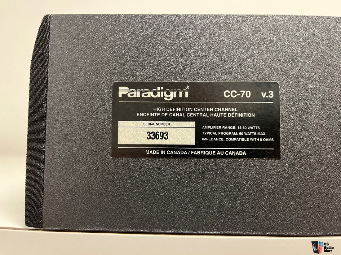 Paradigm CC-70 v3 center channel, impossibly inexpensive - 59 bucks ...