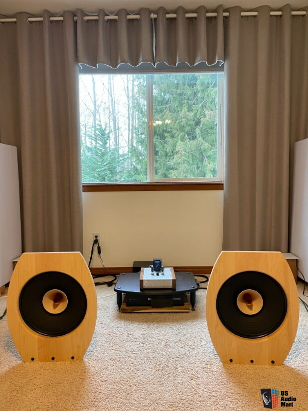 Caintuck Audio 15 inch Open Baffle speakers with Lii Audio F-15 drivers ...