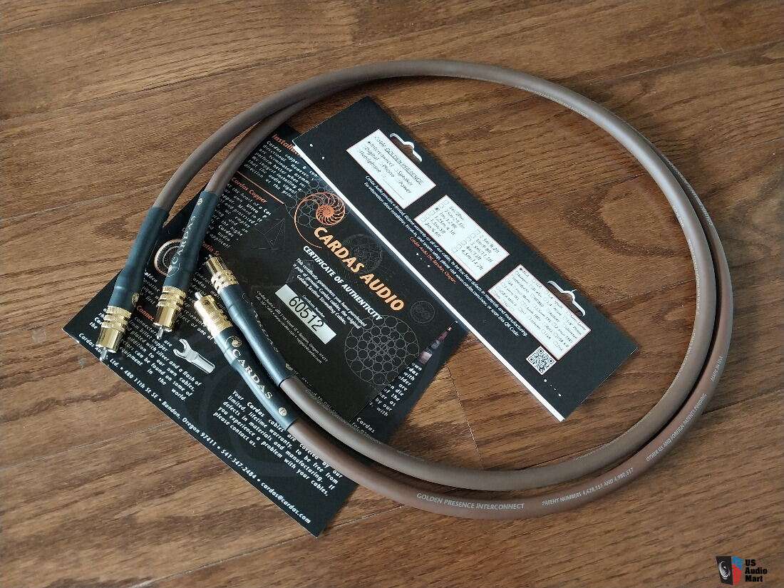 Cardas Golden Presence RCA Interconnects 1M For Sale - US Audio Mart