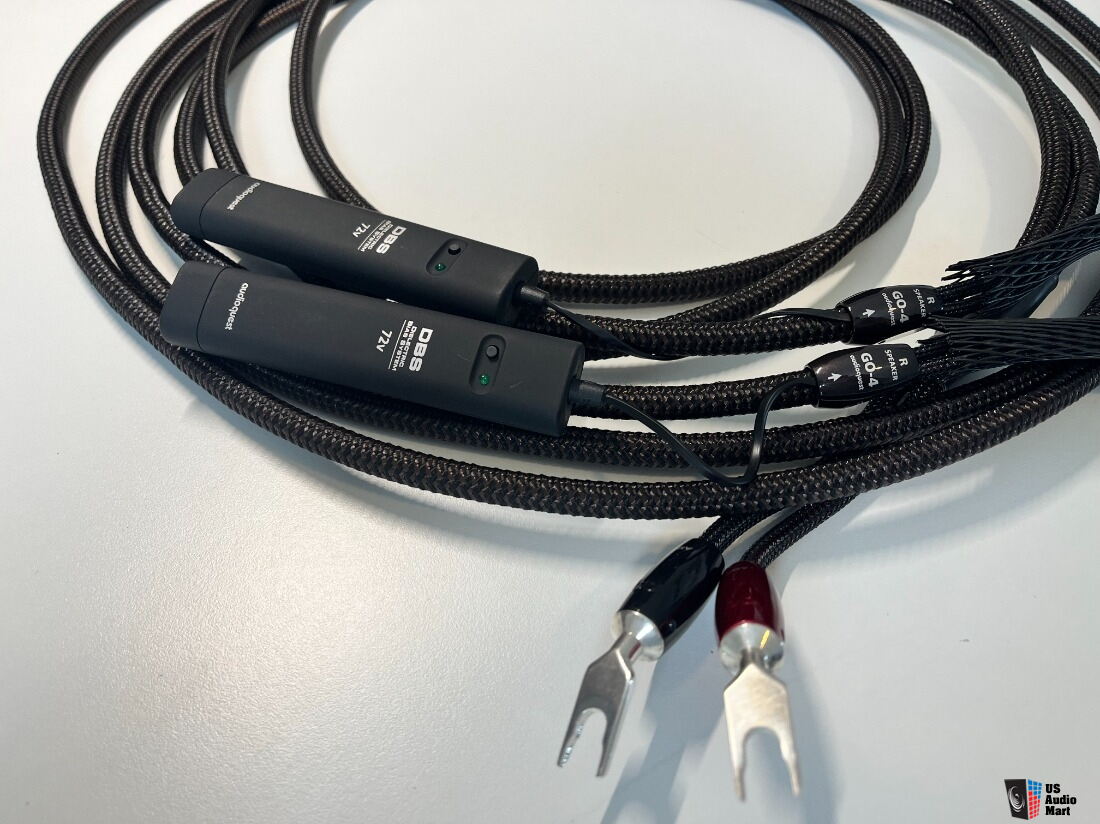 Audioquest GO-4 Double Bi-Wire Speaker Cables 12' (Spades) Photo ...