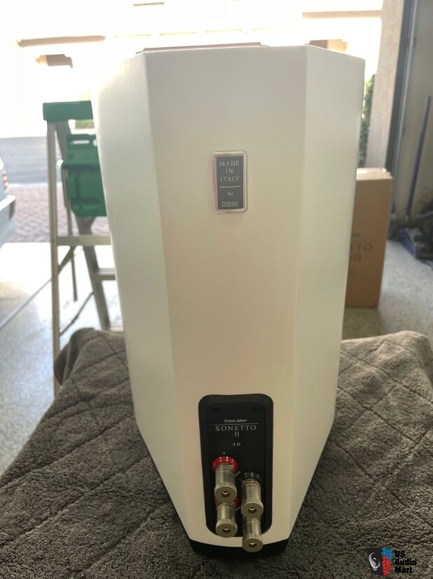 Sonus Faber Sonetto II, White, with Stands and original boxes Photo ...
