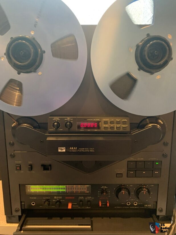 Akai GX-747 2-Channel 1/4" quarter-track (4T) reel to reel tape machine ...