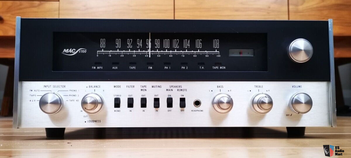 Vintage McIntosh MAC 1700 Stereo Receiver (Serviced, Re-capped & Re ...