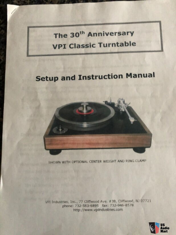VPI Classic 30th Anniversary Turntable Photo #4270106 - Canuck Audio Mart