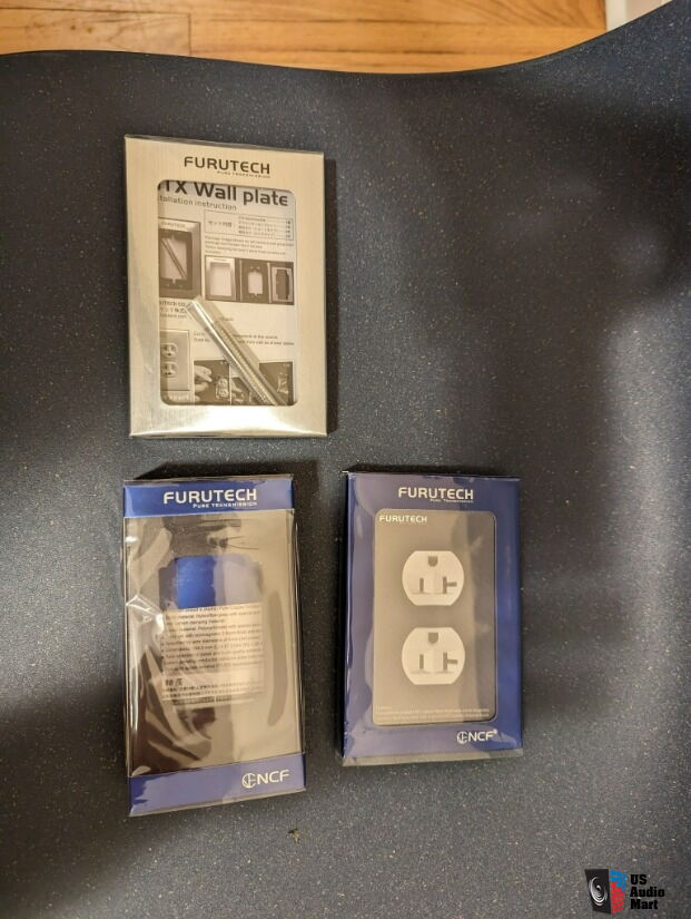 Furutech NCF Duplex Outlet Package with Cover and Wall Frame Photo ...