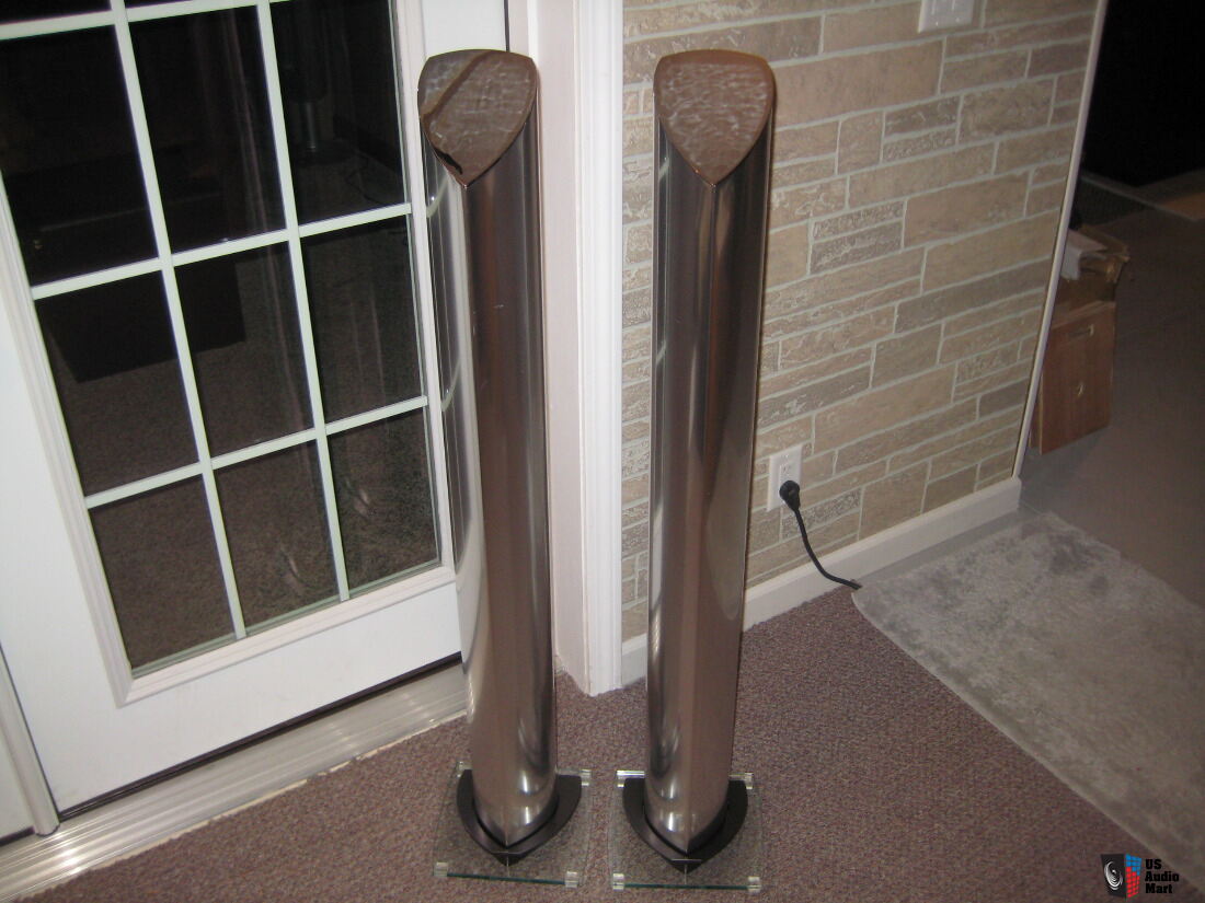 Paradigm Millenia 200...Polished Aluminum 6-driver Slim Floorstanding ...
