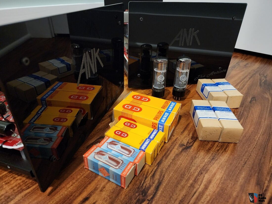 PAIR ANK Audio Note Kits "The Artiste" EL34 Monoblocks with Mullard ...