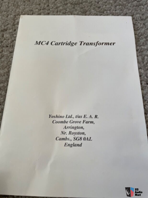 EAR MC-4 SUT Step Up Transformer for MC cartridges Photo #4287131 - US ...
