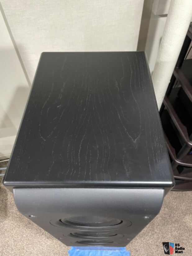 Kef Reference Four 4 floor standing speakers in black ash Photo ...