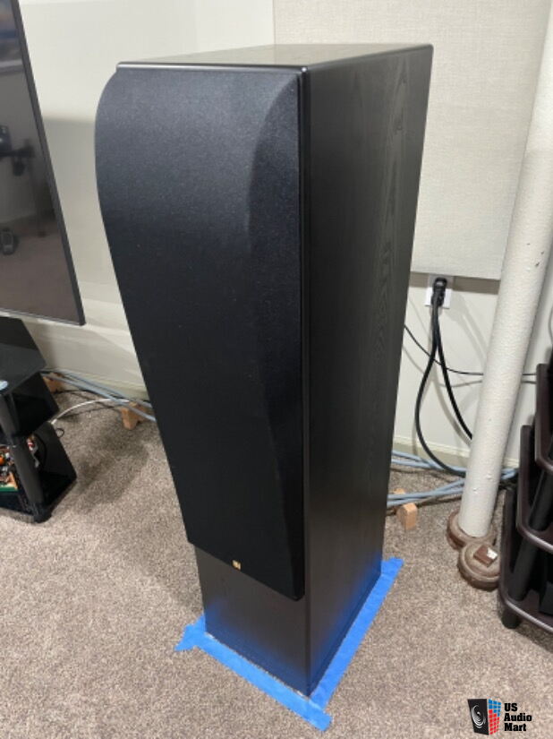 Kef Reference Four 4 floor standing speakers in black ash Photo ...