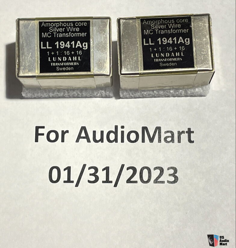 Pair of Lundahl LL1941Ag Silver Amorphous Core Moving Coil Input ...