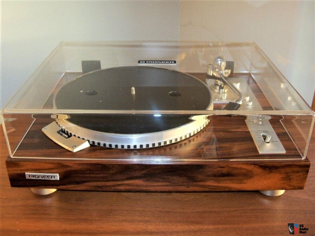 Fully Restored Pioneer PL 550 Turntable In SANTOS ROSEWOOD Veneer With ...