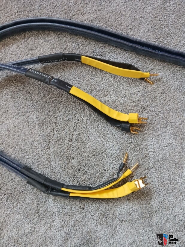 Analysis Plus Black Oval 9 speaker cables, 8 ft long pair For Sale - US ...