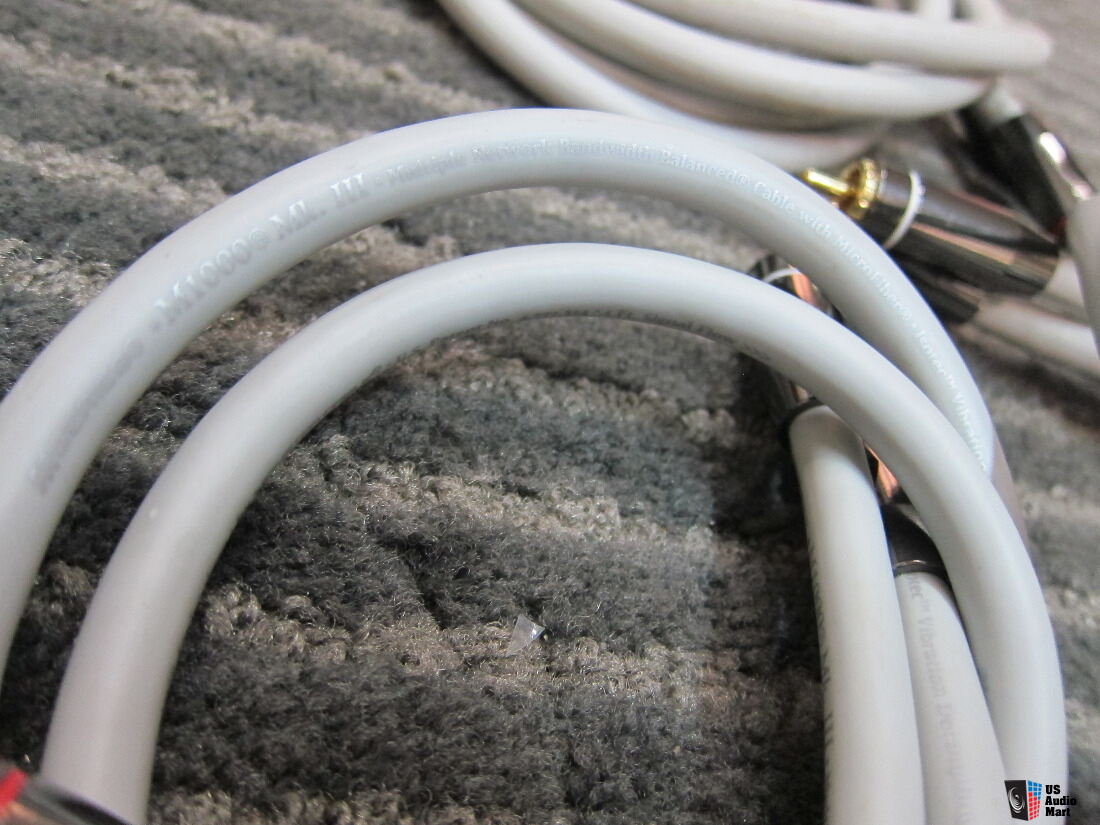 3 Pairs Monster Cable M-Series M-1000 MkIII Interconnects, Top Line, Ex ...