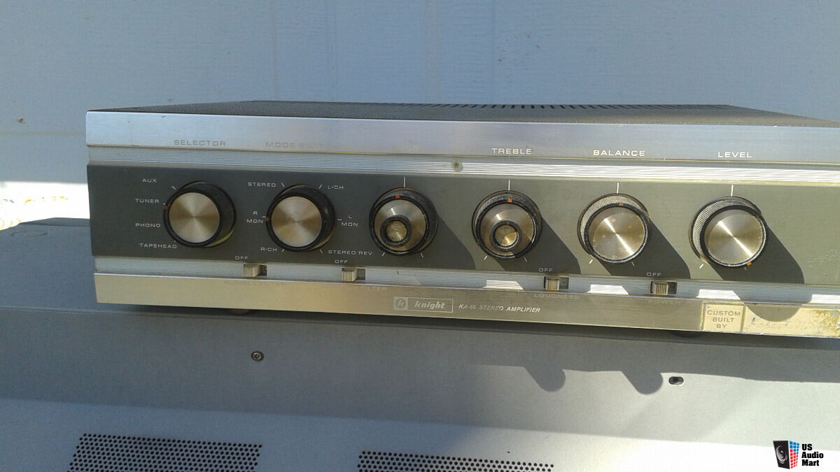 Knight KA-55 Stereo integrated tube amp w/6CZ5 tubes,20 W/ch, work,good ...