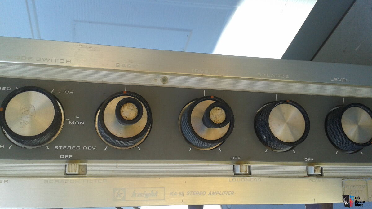 Knight KA-55 Stereo integrated tube amp w/6CZ5 tubes,20 W/ch work,good ...